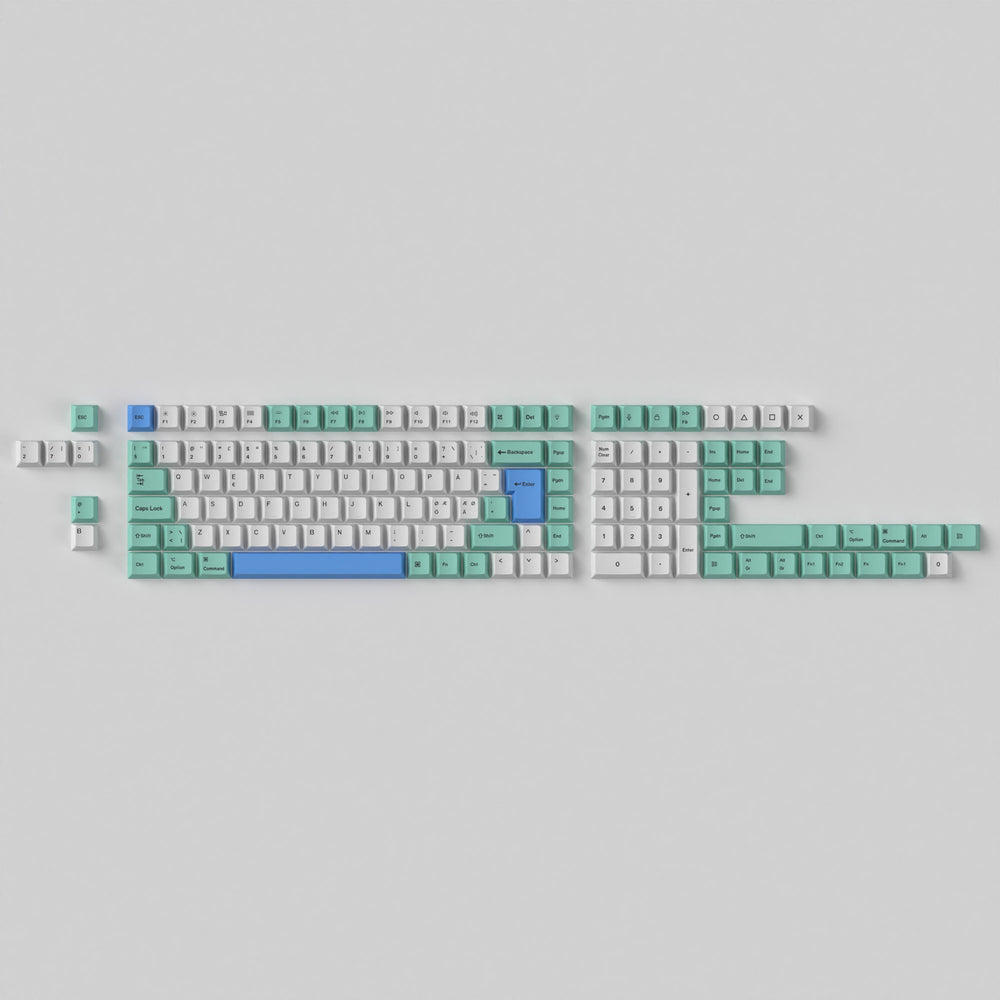 ISO Cherry Profile Dye-Sub PBT Full Set Keycap Set - Iceberg – Keychron Italy