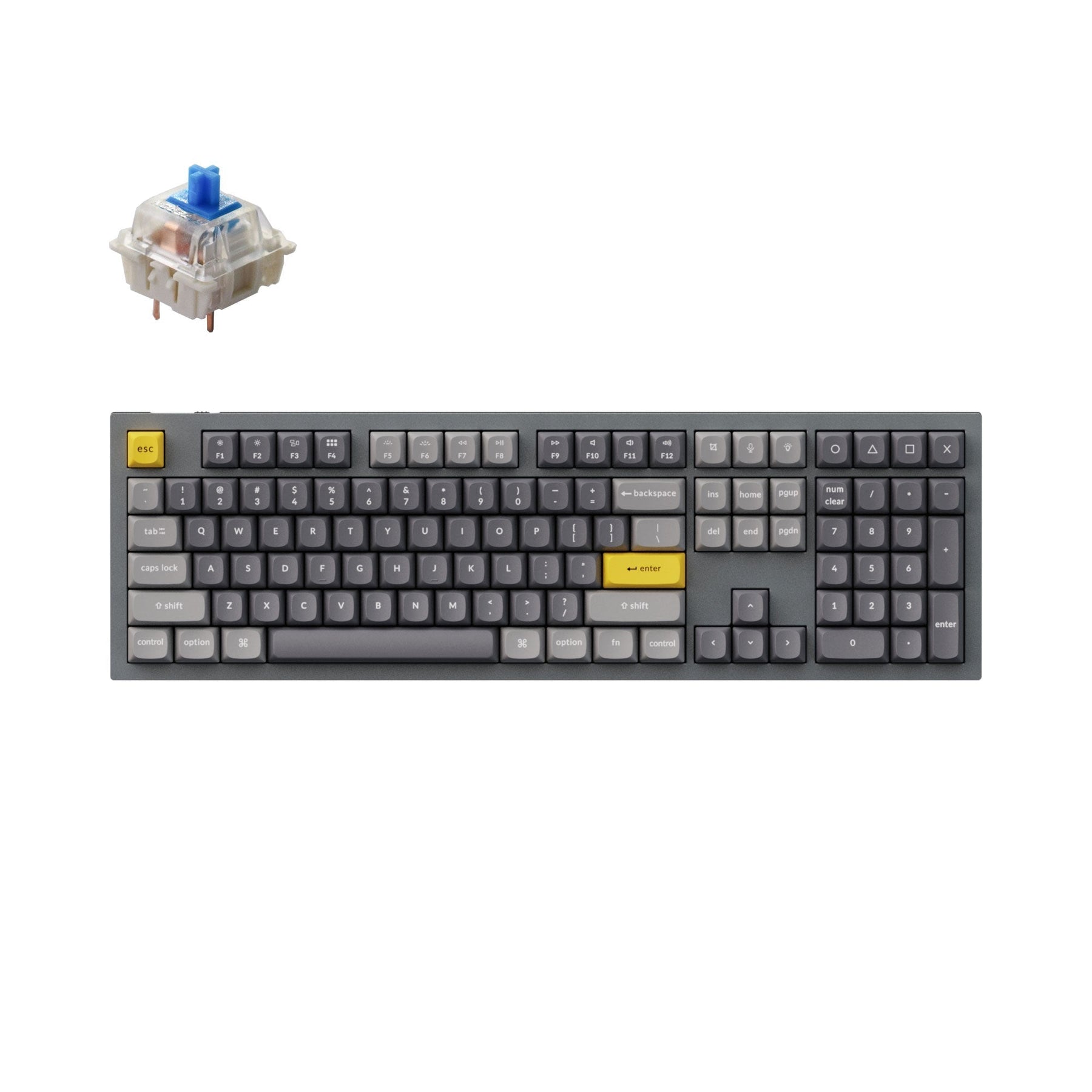 Tastiera meccanica personalizzata Keychron Q6 QMK (layout ANSI USA)